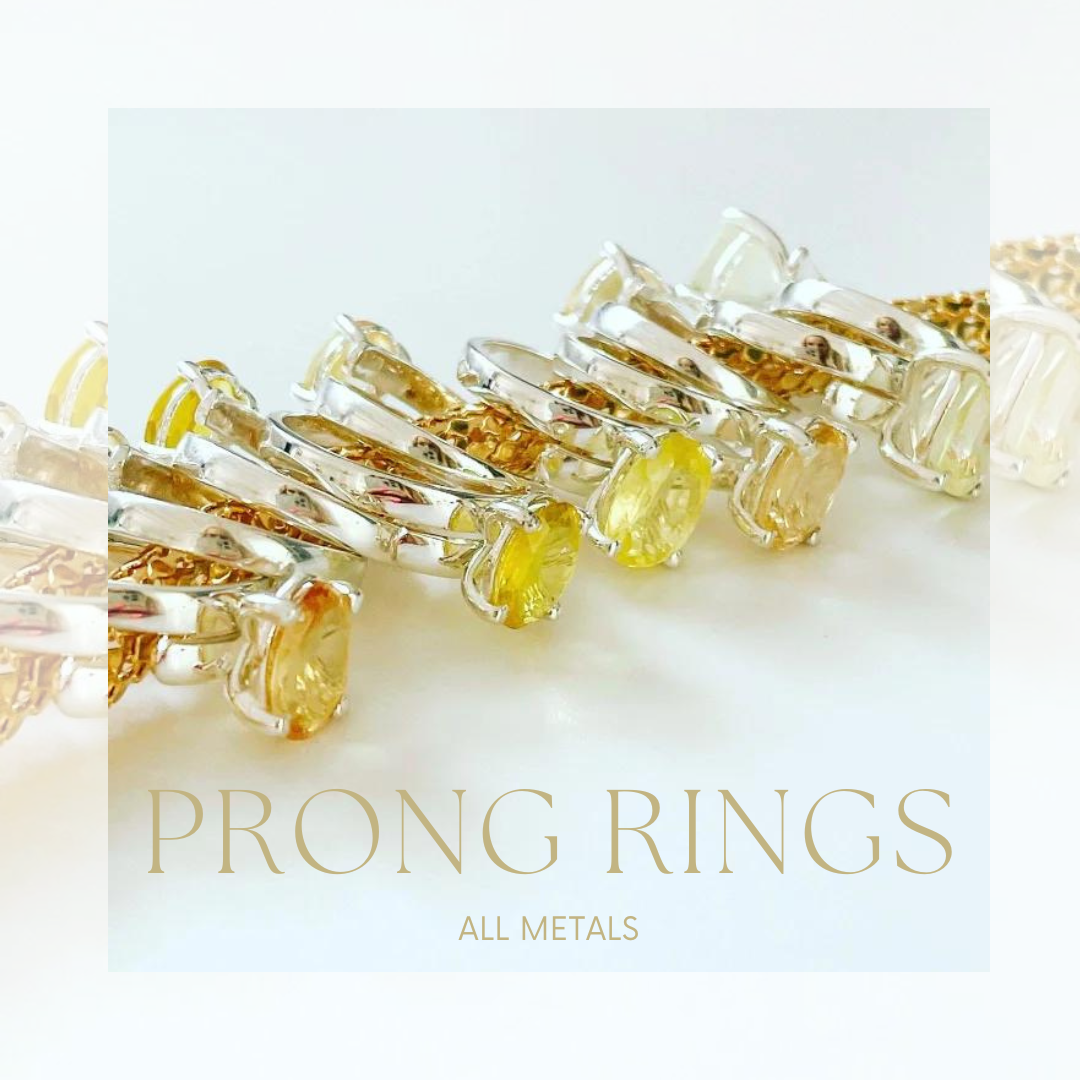 Prong Rings - All Metals – Naturally Unique Boutique by Cosio Jewels